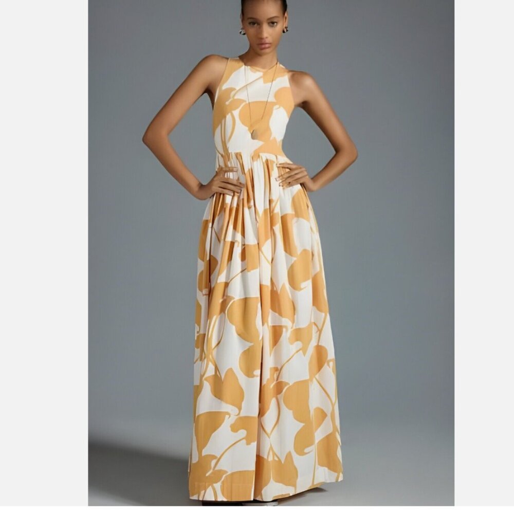 Swf Racer Maxi Dress Color: Retrospect Size Small - Gem